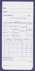 Clock Cards & Consumables – Allday Time Systems