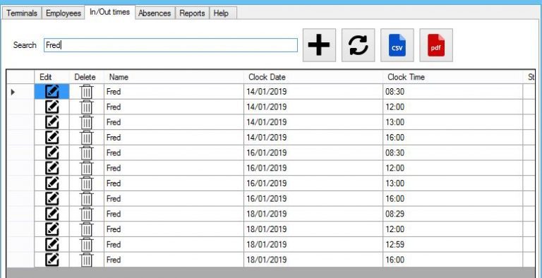 Fingerprint Time Clock+Free software for small business From £183.33 ...